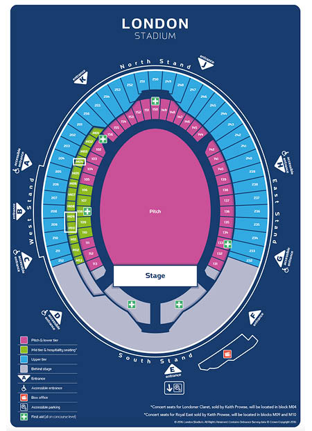 London Stadium Seating Map With Seat Numbers Infoupdate